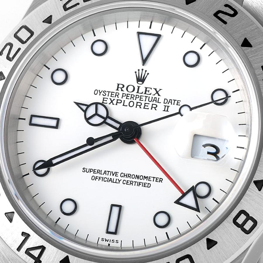 ROLEX ロレックス エクスプローラーII 16570 ホワイト A番 中古 メンズ 腕時計 : GINZA RASIN ヤフー店 - 通販 - Yahoo!ショッピング