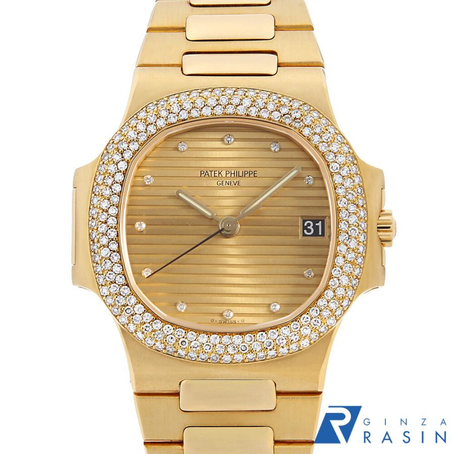 PATEK PHILIPPE パテックフィリップ ノーチラス ベゼルダイヤ 3800/4J 中古 メンズ 腕時計 : GINZA RASIN ...
