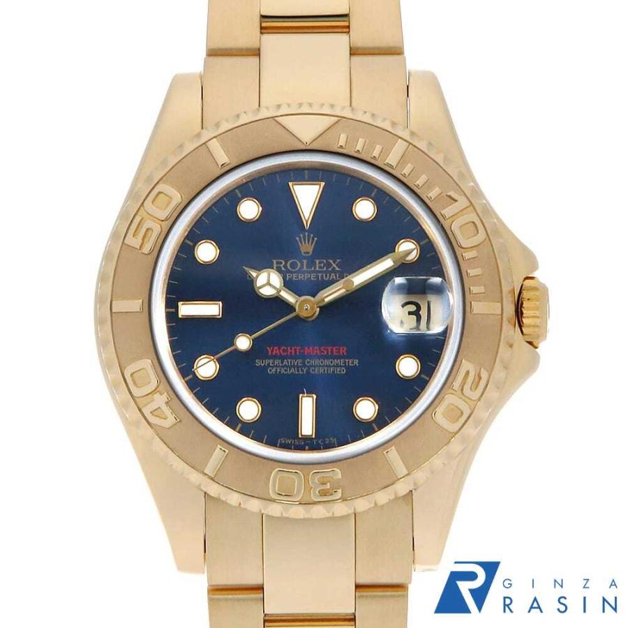 ROLEX ロレックス ヨットマスター 68628 ブルー W番 中古 ボーイズ(ユニセックス) 腕時計 : GINZA RASIN ヤフー店 - 通販 - Yahoo!ショッピング