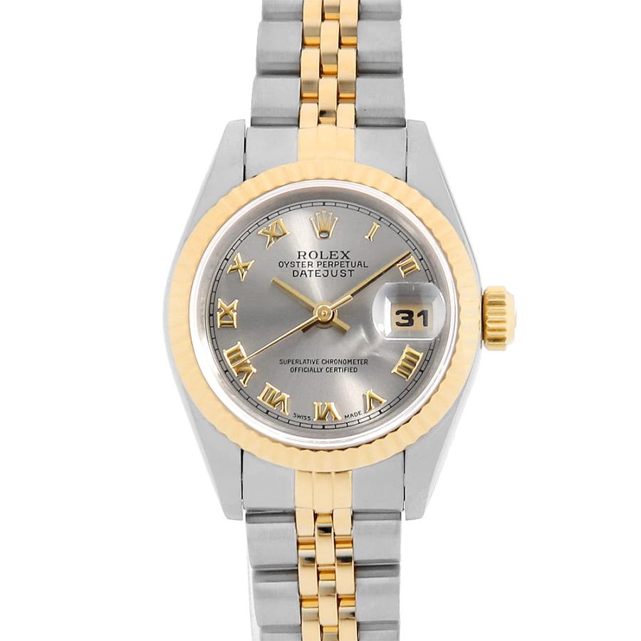 ROLEX ロレックス デイトジャスト 69173 グレー ローマ U番 中古 レディース 腕時計 : GINZA RASIN ヤフー店 - 通販 - Yahoo!ショッピング