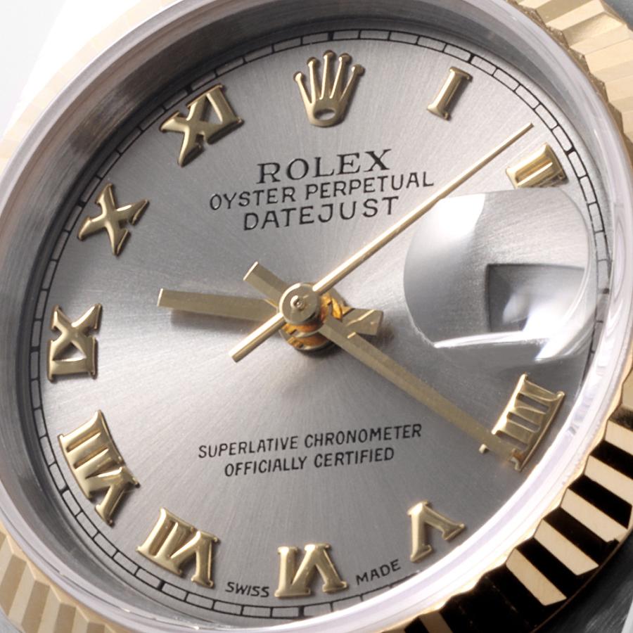ROLEX ロレックス デイトジャスト 69173 グレー ローマ U番 中古 レディース 腕時計 : GINZA RASIN ヤフー店 - 通販 - Yahoo!ショッピング
