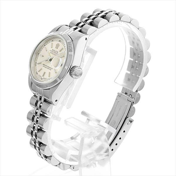 オイスター パーペチュアル ロレックス オイスターパーペチュアル デイト 69190 シルバー/バー/5列/ジュビリーブレス 82番 中古 レディース 腕時計 : GINZA RASIN ...