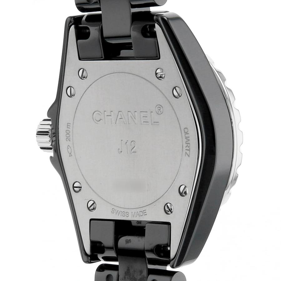 CHANEL シャネル J12 黒セラミック 12P/センターダイヤ H2122 中古 レディース 腕時計 : GINZA RASIN ヤフー ...