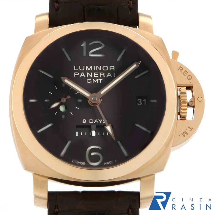 OFFICINE PANERAI パネライ ルミノール1950 8デイズ GMT オロローザ PAM00289 K番 中古 メンズ 腕時計 ...