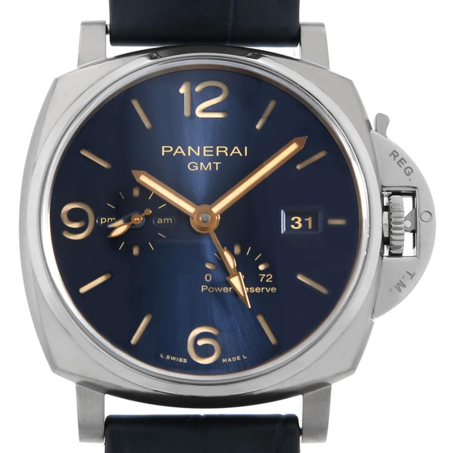 OFFICINE PANERAI パネライ ルミノール ドゥエ 3デイズ GMT パワーリザーブ オートマティック アッチャイオ ...