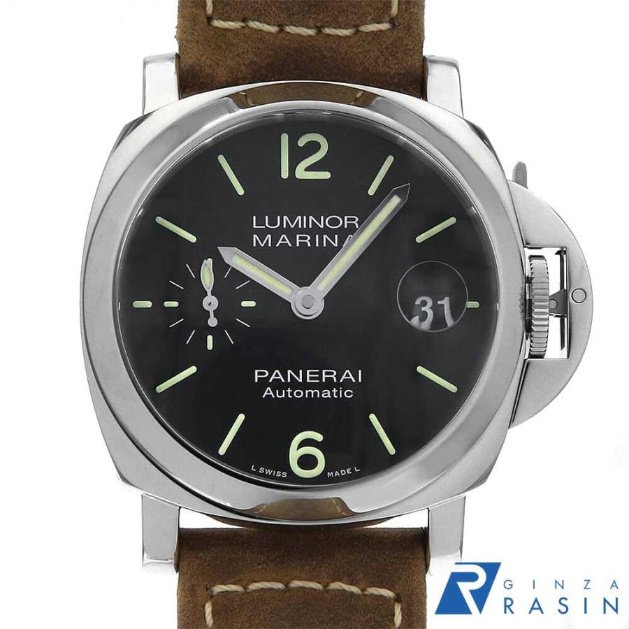 OFFICINE PANERAI パネライ ルミノール マリーナ オートマティック アッチャイオ PAM01048 T番 中古 メンズ 腕時計 ...