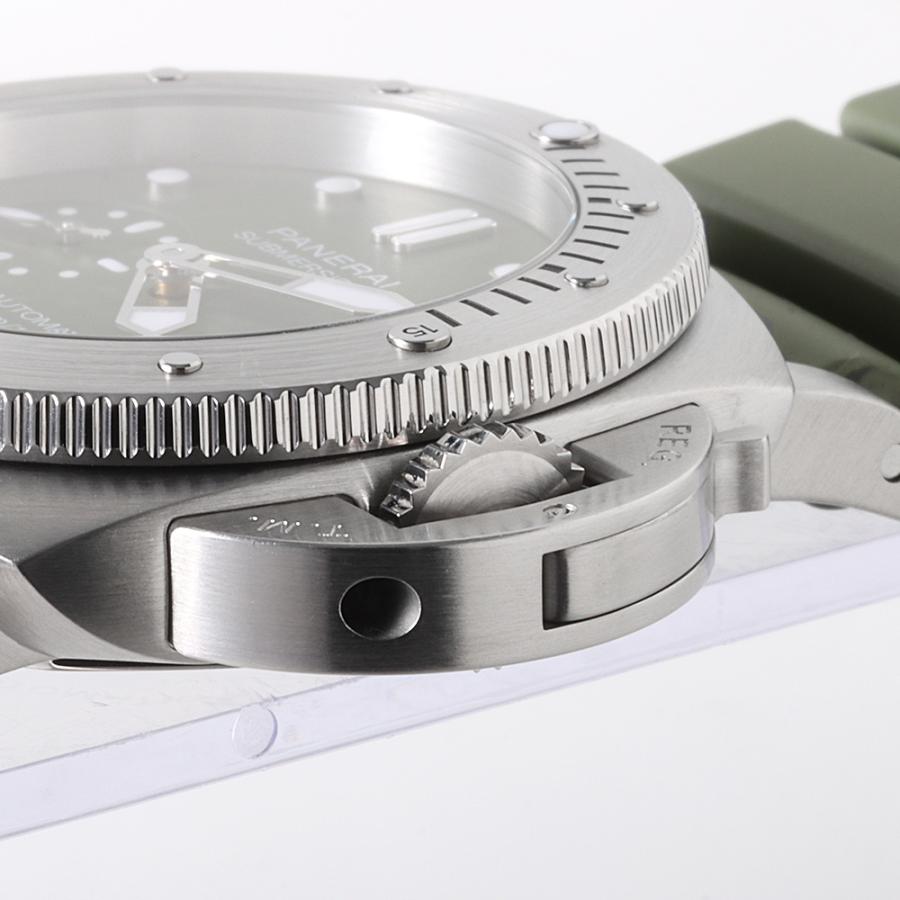 OFFICINE PANERAI パネライ ルミノールサブマーシブル ベルデ ミリターレ オンライン限定500本 PAM01055 V番 中古 ...