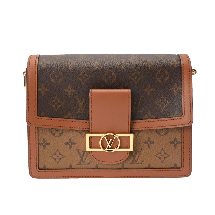 LOUIS VUITTON ルイヴィトン モノグラムリバース ドーフィーヌ ブラウン M44391 レディース モノグラムキャンバス ...
