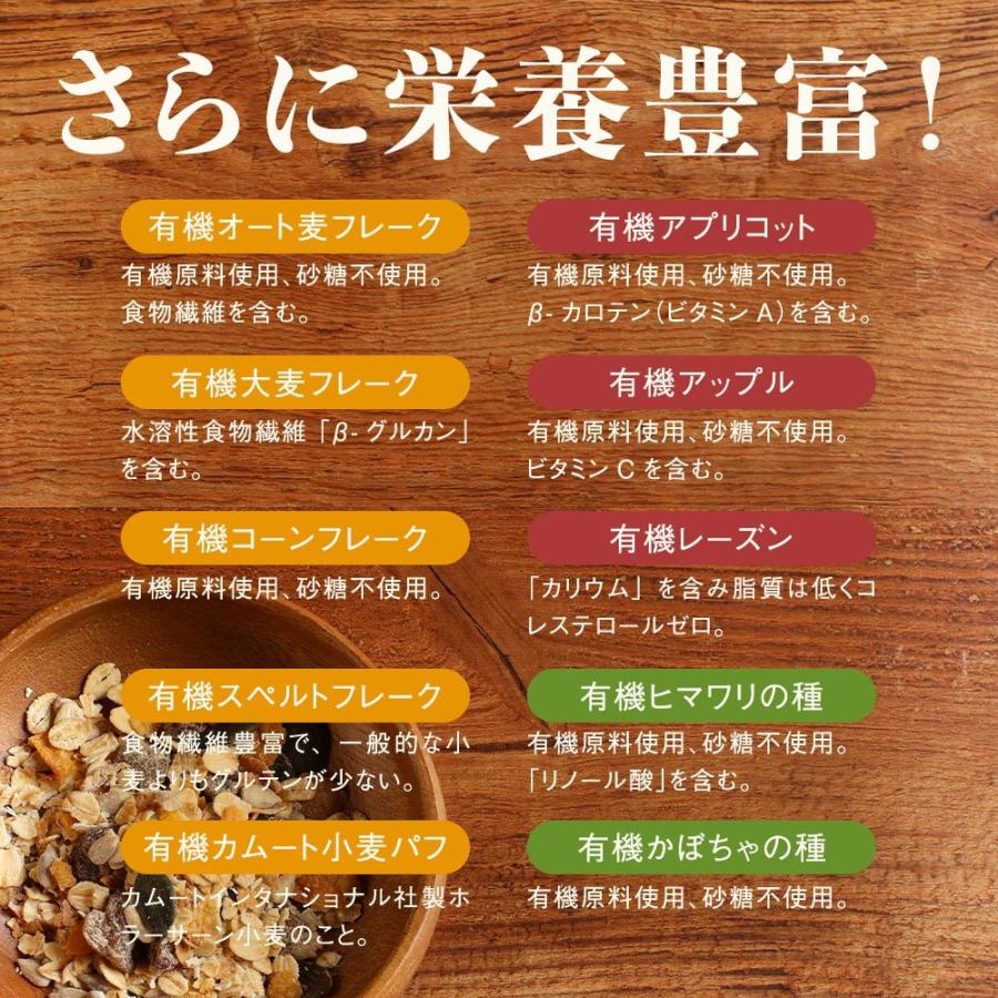 有機 グラノーラ 砂糖不使用 200g オーガニック 10種ミックス ダイエット 有機JAS認定 健康 美容 朝食 ヒマワリの種 かぼちゃの種 送料無料 4510 TSG :h00012101 ...
