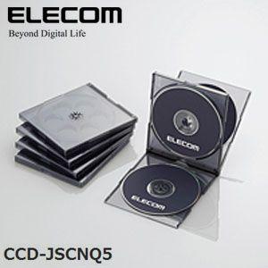ELECOM ELECOM(エレコム) Blu-ray/DVD/CDケース（標準/PS/4枚収納） CCD-JSCNQ5CBK : ぎおん - 通販 - Yahoo!ショッピング