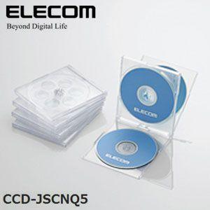 ELECOM ELECOM(エレコム) Blu-ray/DVD/CDケース（標準/PS/4枚収納） CCD-JSCNQ5CR : ぎおん - 通販 - Yahoo!ショッピング