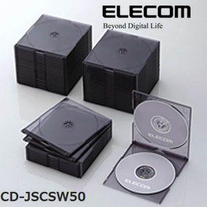 ELECOM ELECOM(エレコム) Blu-ray/DVD/CDケース（スリム/PS/2枚収納） CCD-JSCSW50CBK : ぎおん - 通販 - Yahoo!ショッピング