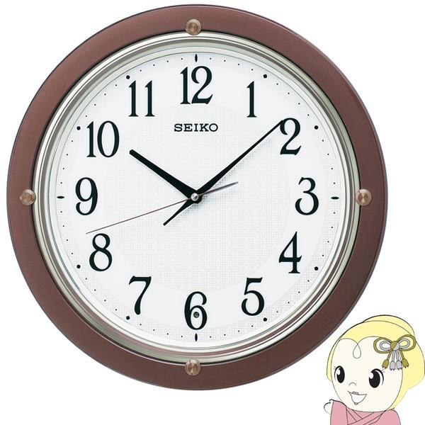 SEIKO セイコー 掛け時計 電波 アナログ 茶 メタリック スイープセコンド 電池切れ予告機能 KX217B : ぎおん - 通販 - Yahoo!ショッピング