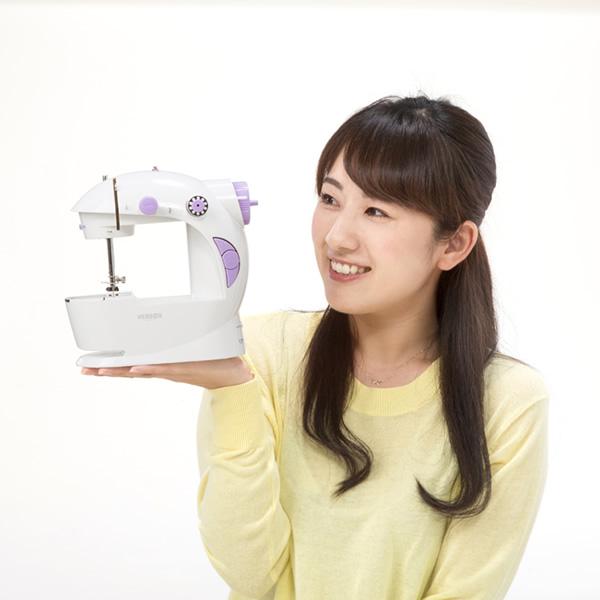 VERSOS ベルソス ミニ電動ミシン フットペダル付き 家庭用 コンパクト シンプル機能 小型軽量ラベンダー VS-H009-LA : ぎおん - 通販 - Yahoo!ショッピング