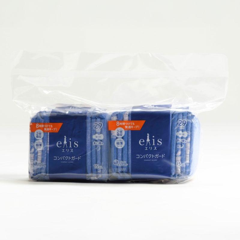 足立織物 非常用生理用品 300枚セット ES-503 昼夜兼用 elis 薄手 超スリム 2倍吸収 29cm 羽根つき 真空圧縮 真空パック 爆買 : GISE - 通販 - Yahoo ...