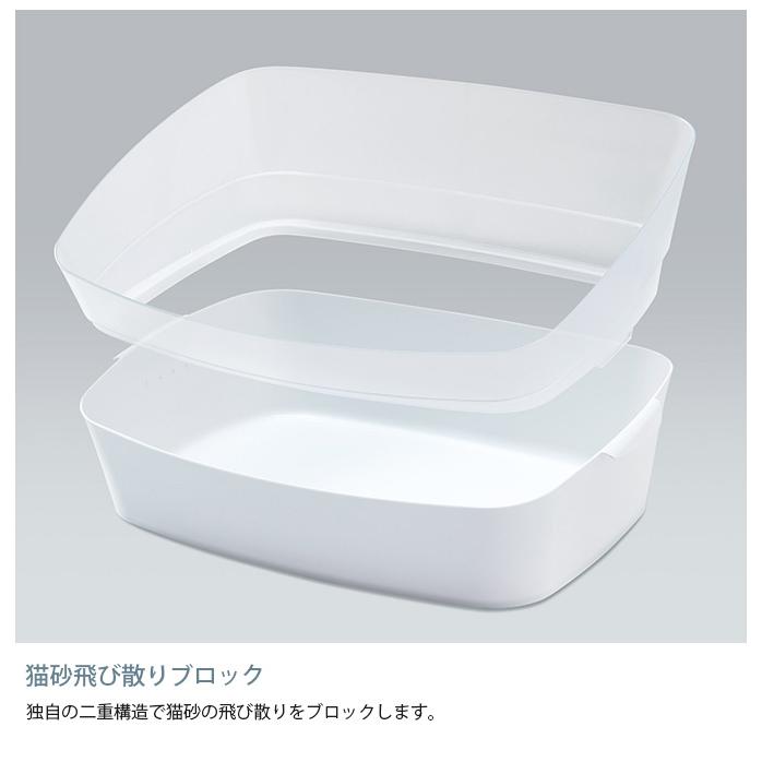 猫用トイレ 猫トイレ ペットトイレ おしゃれ クール Bonbi ボンビ クリアキャットトイレ M : uminecco(ウミネッコ) - 通販 - Yahoo!ショッピング