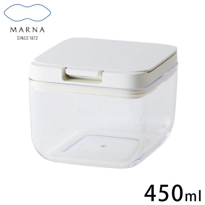 保存容器 密閉 パッキン付き 450ml キャニスター MARNA マーナ ショート ホワイト K764W GOOD LOCK CONTAINER : th353757 : zakka ...