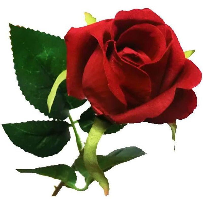 GuCra バラ 薔薇 造花 10本セット 花束 ギフト・プレゼント FLC-1 (レッド) : 20240228202329-00779 : Give Joy Store - 通販 ...