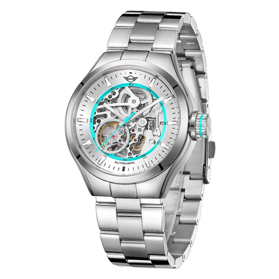 MINI AUTOMATIC WATCH 161823A シルバー/ライトブルー 42mm 機械 MINI AUTOMATIC WATCH 161823A シルバー/ライトブルー 42mm 機械