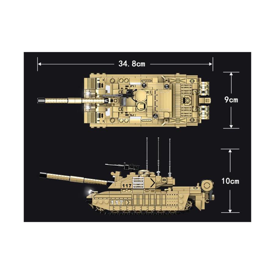 M0084P AFM ワールドタンクシリーズ イギリス軍 チャレンジャー2 主力戦車 508Blocks : GLAMP FIELD - 通販 - Yahoo!ショッピング