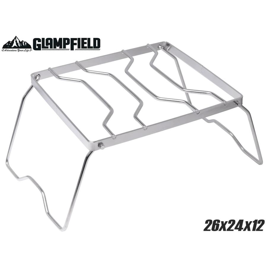 OTD-CST-001L GLAMPFIELD ステンレス クッカースタンド ロータイプ : GLAMP FIELD - 通販 - Yahoo!ショッピング