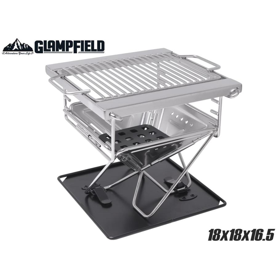 OTD-GRL-002M GLAMPFIELD バーベキューグリル ミニ : GLAMP FIELD - 通販 - Yahoo!ショッピング