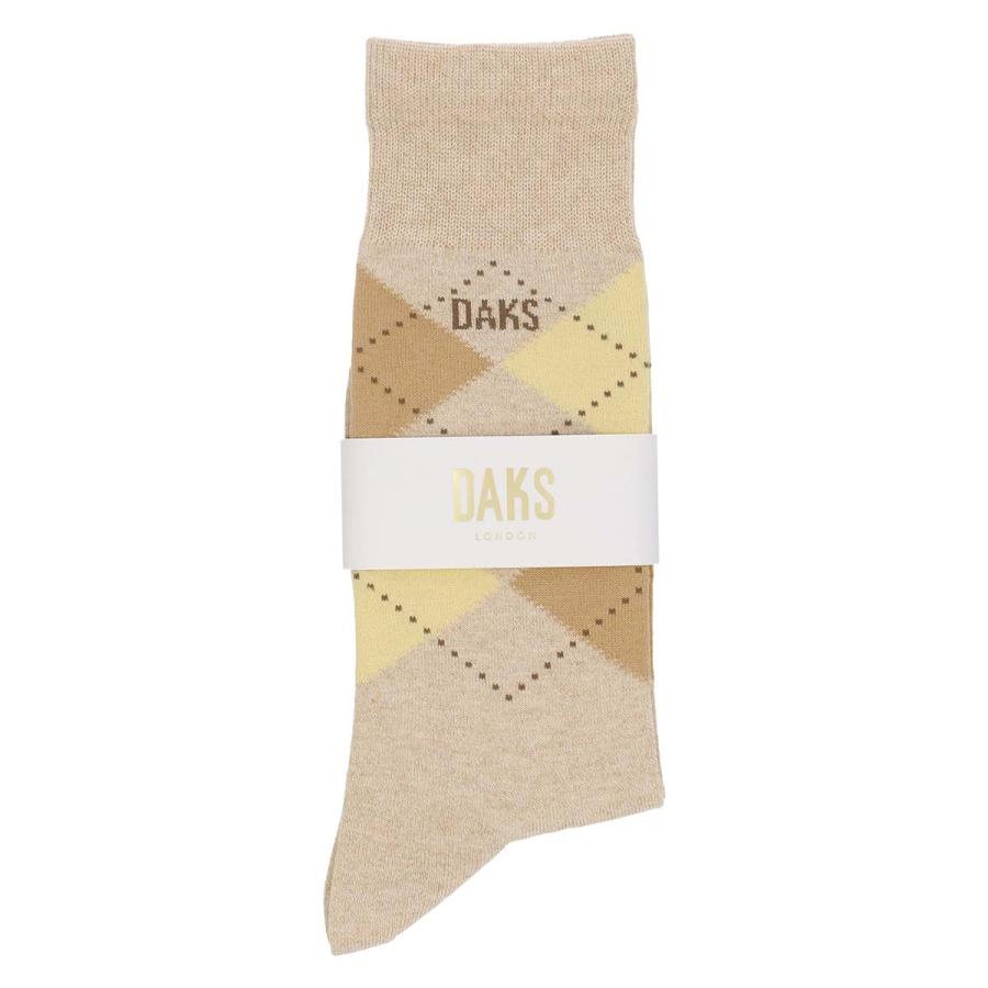 DAKS ダックス 日本製 履き口ゆったり・オーガニックコットン混 NewアーガイルDDカット クルー丈 メンズ カジュアルソックス 靴下 男性 02512667 : ナイガイ公式オンライン ...