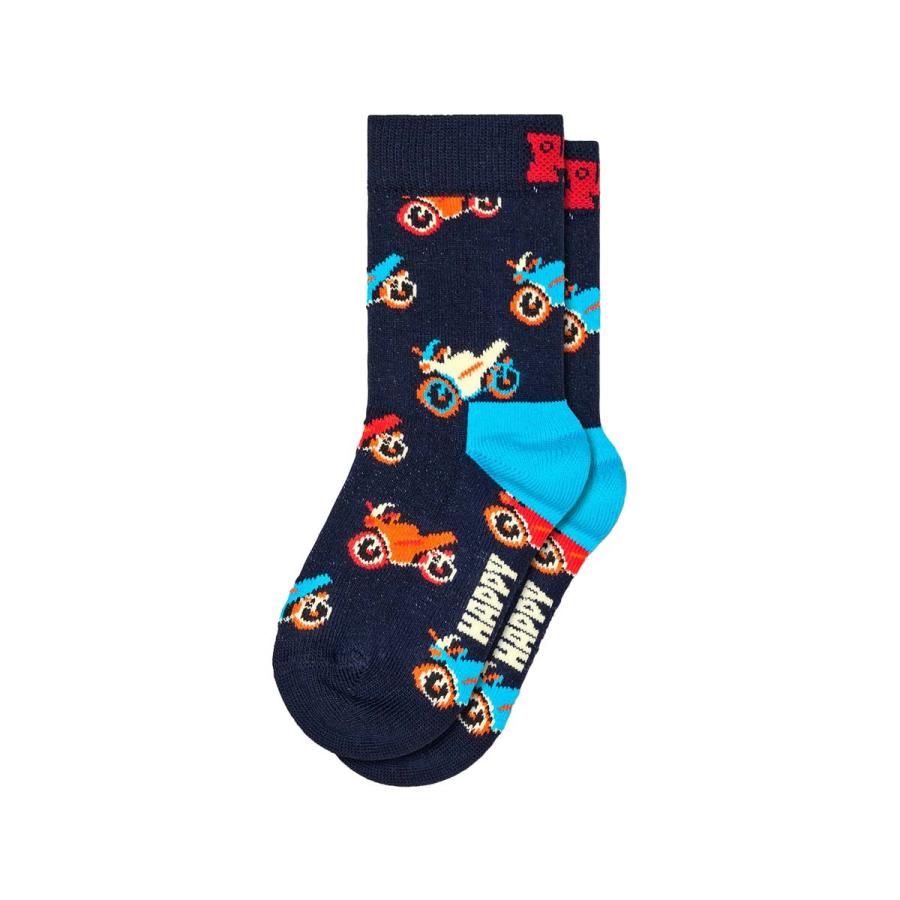Happy Socks 2足セット こども ソックス ハッピーソックス カー 2Packs クルー丈 キッズ Kids Cars ...
