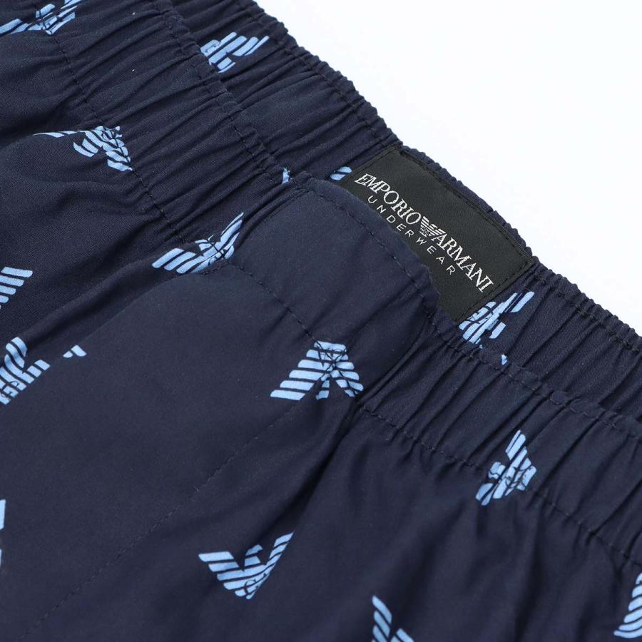 [1枚]EMPORIO ARMANI エンポリオ アルマーニ FLYING EAGLE イーグル総柄 コットン ウーブン トランクス [M/L ...