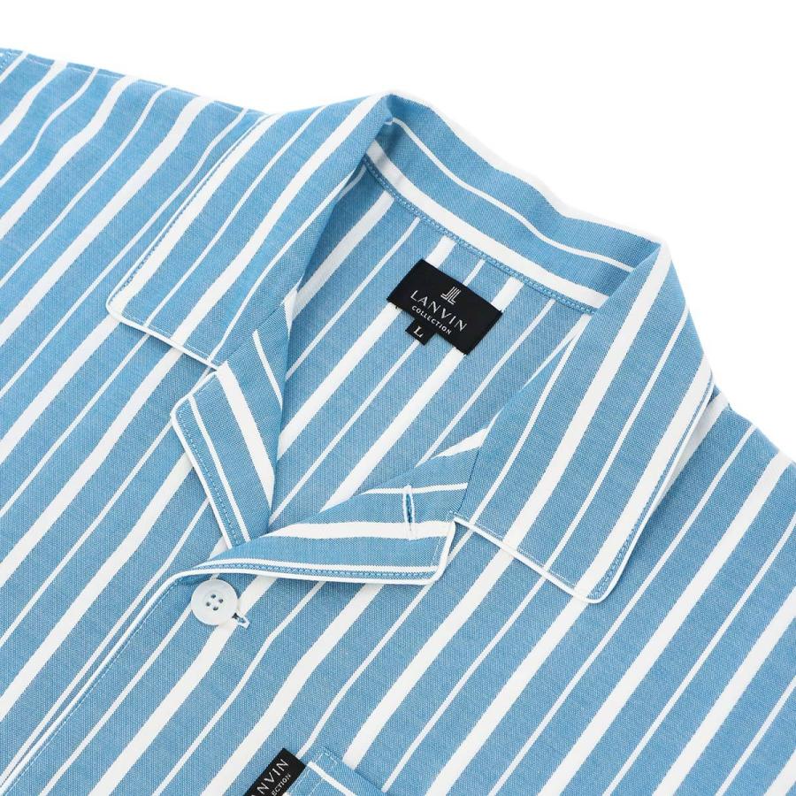 ランバン コレクション 織変形+ピケ先染めストライプ パジャマ メンズ 男性 紳士 ギフトLANVIN COLLECTION 54420004 公式ショップ : ナイガイ公式オンラインショップ ...