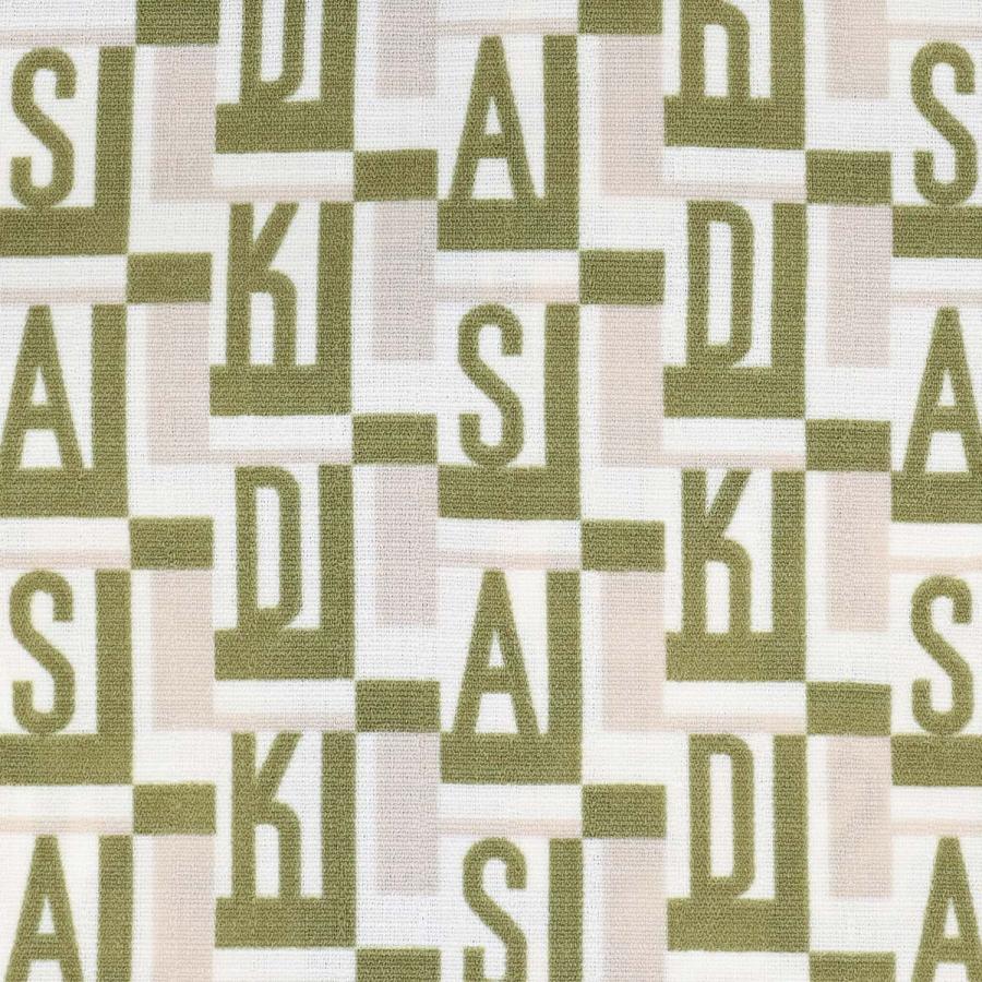 DAKS ダックス Geo monogram柄 ポリエステル100％ 後結び 割烹着 かっぽう着 カッポー スモック エプロン レディース ...