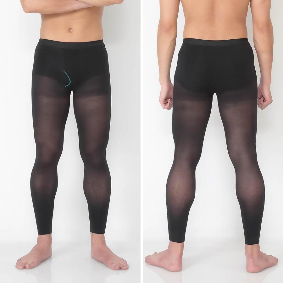 NAIGAI（ナイガイ） メンズ レギンス 前開き 防寒 [30デニール] N-platz 究極のフィット感 ボトムス響かない 薄地のパンスト素材【365日最短翌日発送】 92612705 ...