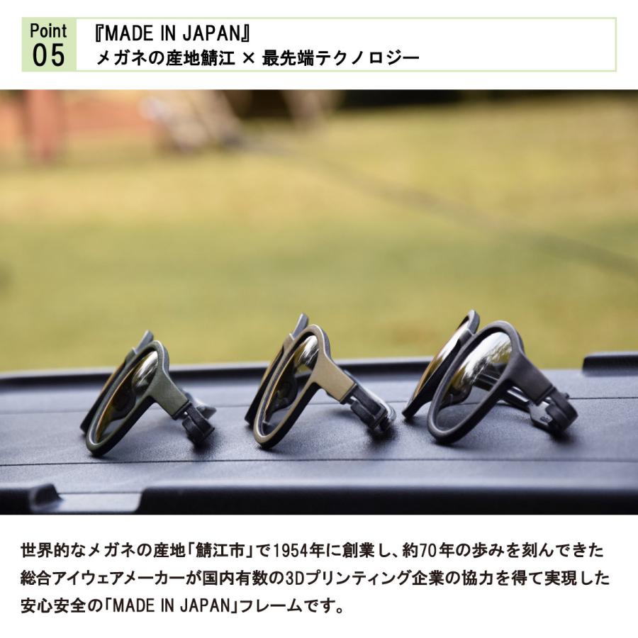 サングラス アウトドア 3Dプリンター 金属レス 日本製 紫外線 uvカット
