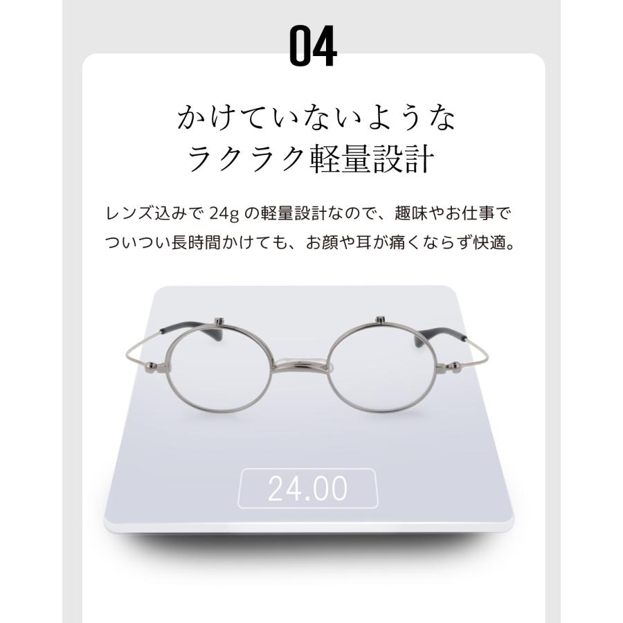 SHIORI 老眼鏡 栞 跳ね上げ式 ブルーライトカット メンズ レディース リーディンググラス おしゃれ 折りたたみ 老眼 眼鏡 メガネ 鯖江 SI-13 : オプティックストアグラス ...