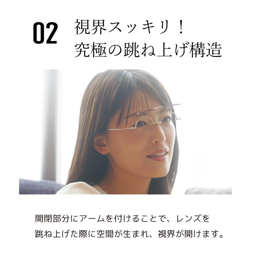 SHIORI 老眼鏡 栞 跳ね上げ式 調光レンズ ブルーライトカット メンズ レディース リーディンググラス 折りたたみ 老眼 眼鏡 メガネ 鯖江 SI-13PH : オプティックストアグラス ...