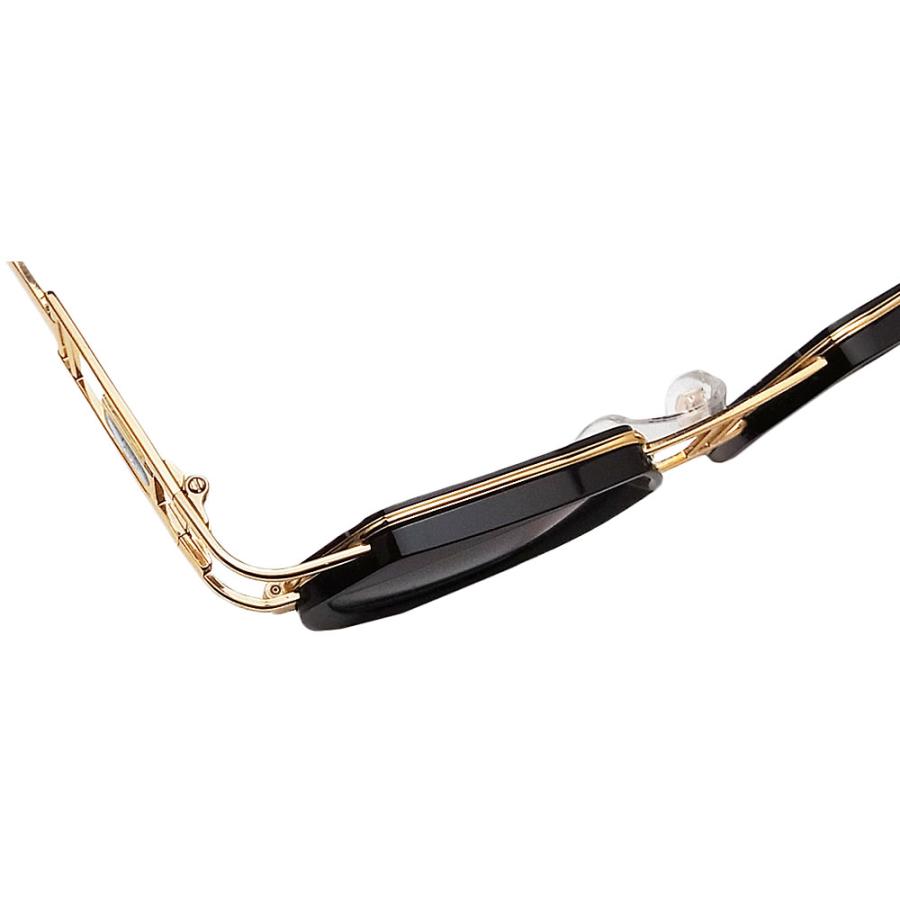 CAZAL LEGENDS カザールレジェンズ 677 001 サングラス ブラック×ゴールド メンズ 男性 ドイツ製 ヘキサゴン型 ビンテージ ストリート ファッション : グラスパパ ...