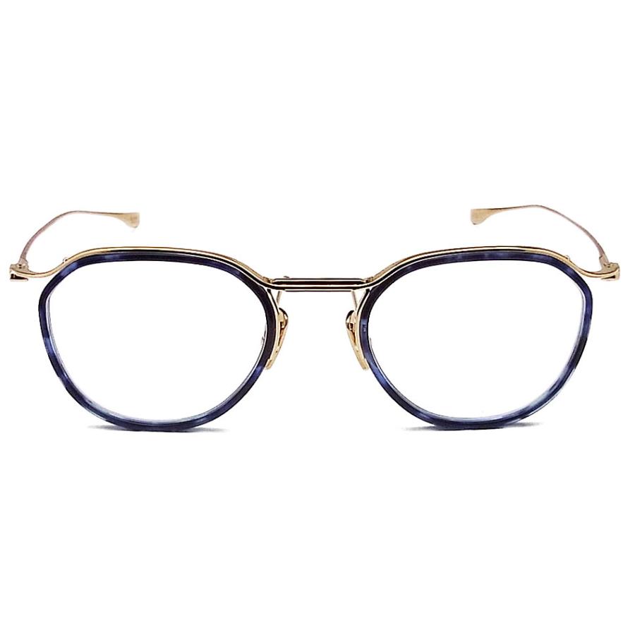 Dita ディータ DITA メガネ DTX131-49-07 SCHEMA-TWO 眼鏡 クラシック 伊達メガネ 度付き ホワイトゴールド×ブルートータス メンズ 男性 日本製 : グラス ...