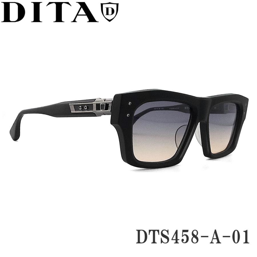 Dita ディータ DITA DTS458-A-01 GRANDMASTER-EIGHT サングラス ブラック×アンティークシルバー 男性 メンズ 日本製 Black×Antique ...