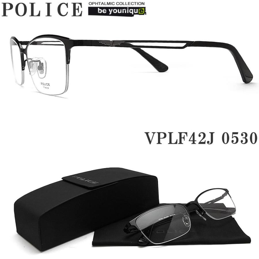 POLICE（ポリス） メガネフレーム VPLF42J-0530 眼鏡 伊達メガネ 度