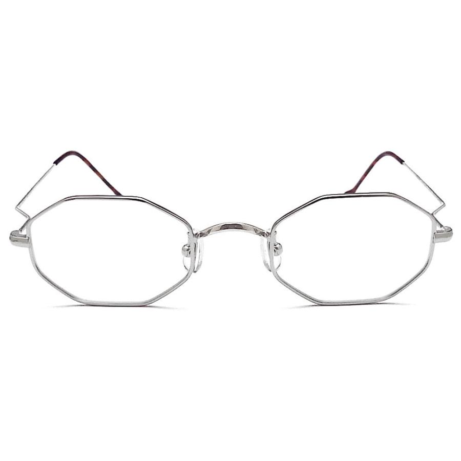 UNION ATLANTIC ユニオンアトランティック メガネ フレーム UA3603 2 オクタゴン 丸眼鏡 クラシック 伊達メガネ 度付き シルバー メンズ・レディース 日本製 ua-3603 UNION ATLANTIC ユニオンアトランティック メガネ UA3603 2 オクタゴン