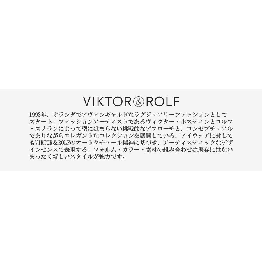 VIKTOR&ROLF VIKTOR＆ROLF メガネ V＆R-002 col.1 ウェリントン めがね クラシック 伊達メガネ ブラック 日本製 made in japan ヴィクター ...