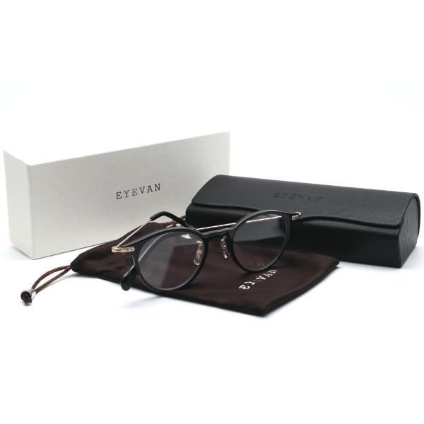 【EYEVAN】アイヴァン メガネ Lotus col.PBK 46サイズ メガネ 度付又は度無レンズ標準装備 【正規品】【送料無料】【日本製】【アイバン】 クラシック :ev-204 ...