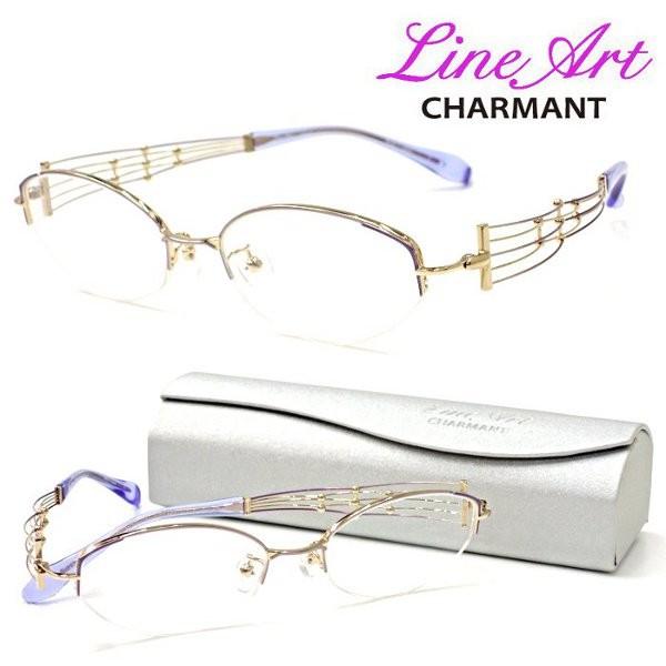【LineArt】ラインアート メガネ XL1006 col.VO 度無ダテメガネレンズ付き CHARMANT シャルマン 日本製【店内全品 ...