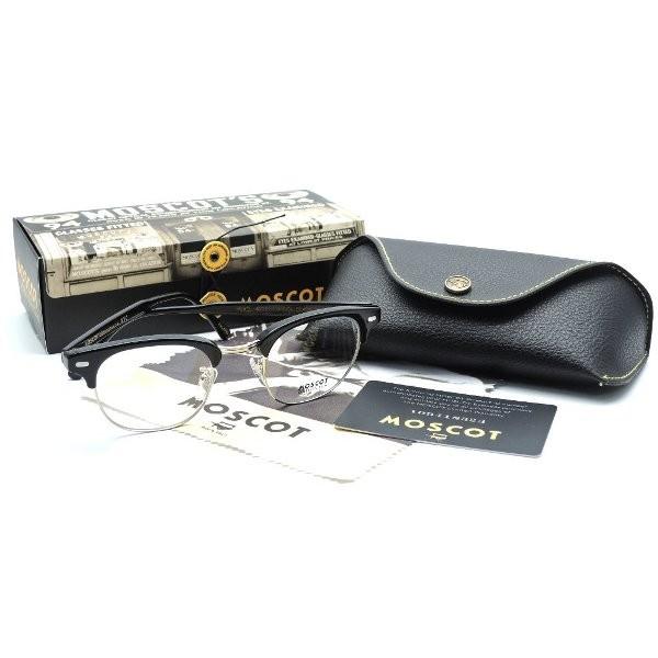 MOSCOT 【MOSCOT】モスコット メガネ YUKEL col.BLACK/SILVER 48サイズ 度無伊達メガネレンズ付き【店内全品送料無料】【正規品】クラシック ボストン ...