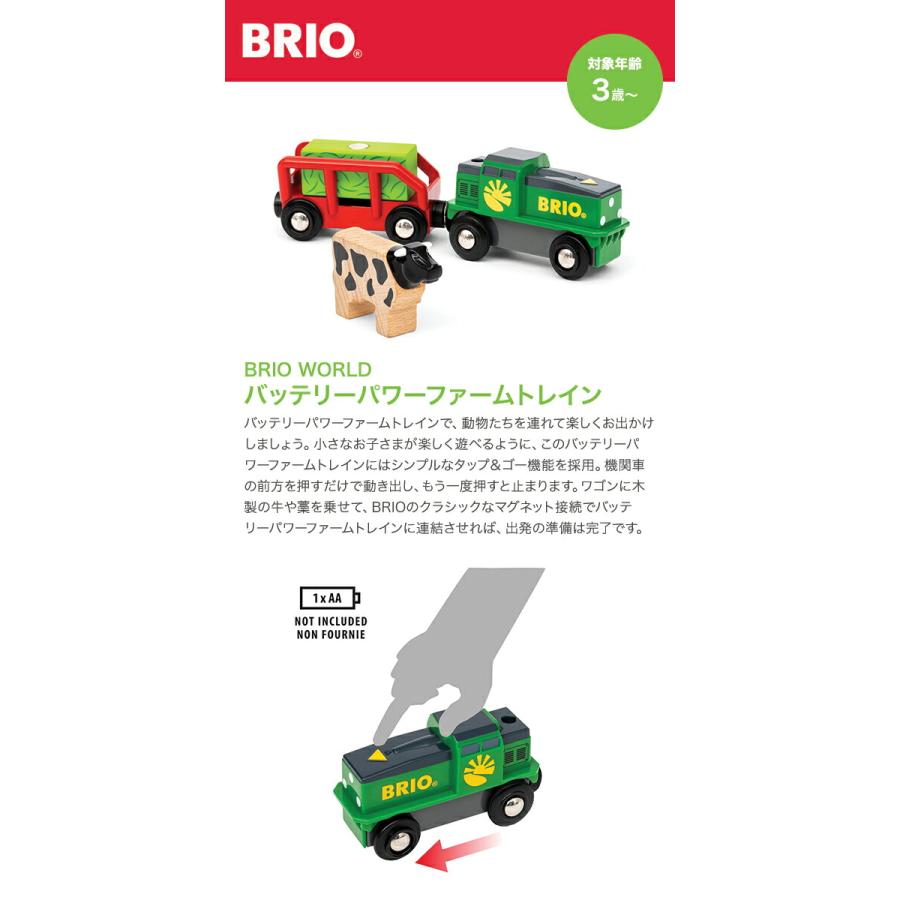 BRIO ブリオ バッテリーパワーファームトレイン 36018 : グラスゴー - 通販 - Yahoo!ショッピング