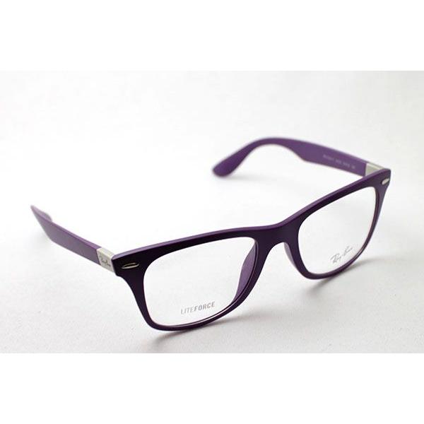 Ray-Ban レイバン メガネ プレミア生産終了モデル 伊達メガネ RX7034F 5443 LITEFORCE ウェリントン : グラス ...