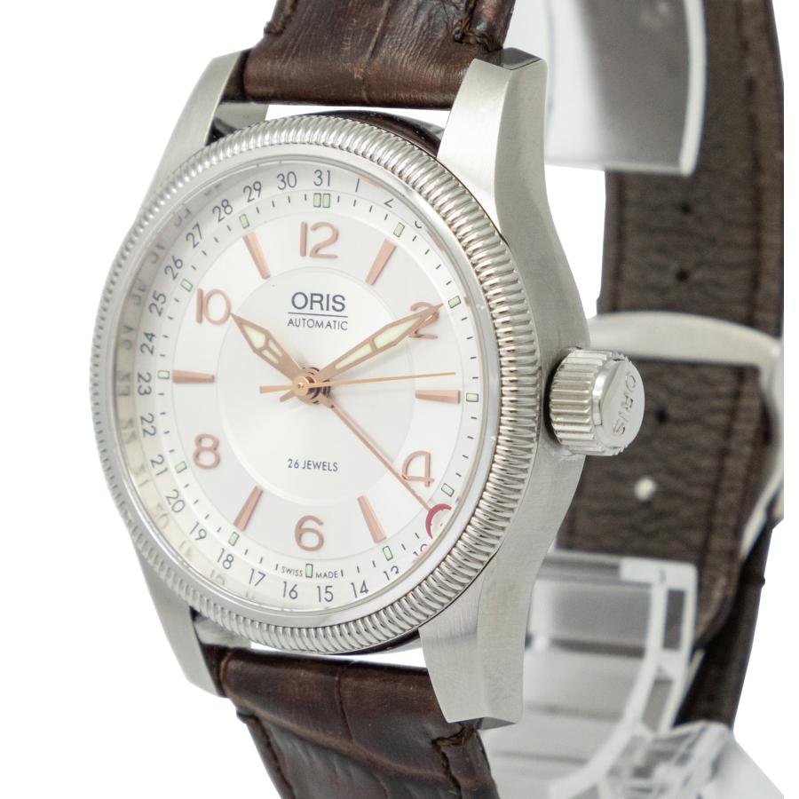 ORIS 販売済み オリス ビッグクラウン ポインターデイト 7628-40 中古 メンズ 腕時計 自動巻き シルバー : 時計専門店 ...