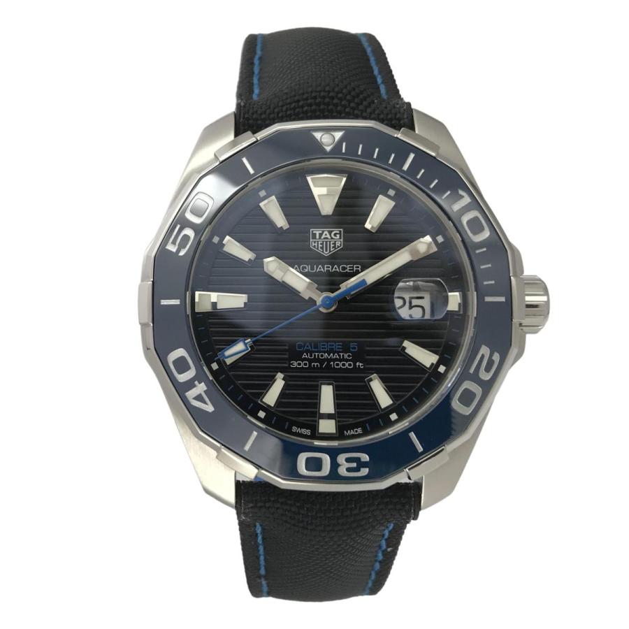 アクアレーサー タグホイヤー TAG HEUER キャリバー5 WAY201C メンズ腕時計 中古 自動巻き ブラック文字盤 AAランク ...