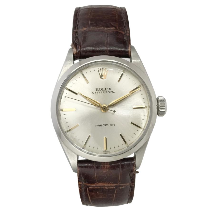 ROLEX ロレックス オイスター ロイヤル Ref 6444 アンティーク ヴィンテージ SS シルバー 手巻き 中古 メンズ腕時計 ...