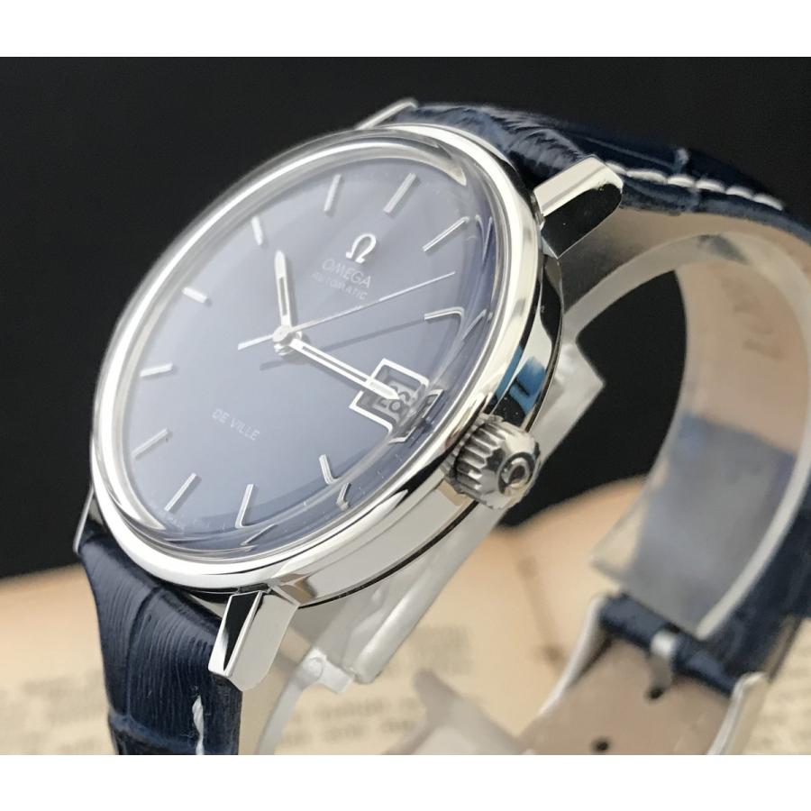 OMEGA オメガ デビル Cal 1002 中古 メンズ腕時計 Ref 166 0086 ヴィンテージ アンティーク 自動巻き ネイビー 外装仕上げ済み : 時計専門店FOREST - 通販 ...